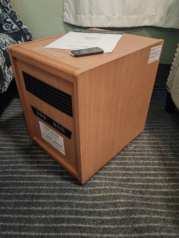 Modern Ember Rolling Infrared Heater 1500 -Watt Infrared Cabinet Indoor ...