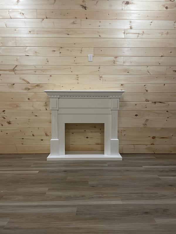 Modern Ember 55-in W White Free standing Infrared quartz Corner or Flat ...