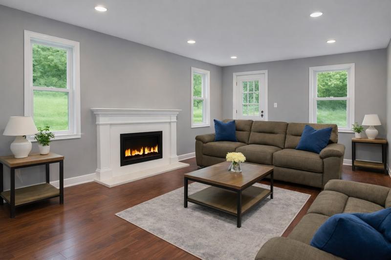 Modern Ember 67-in W Black Wall mount Fan-forced with Remote Control ...