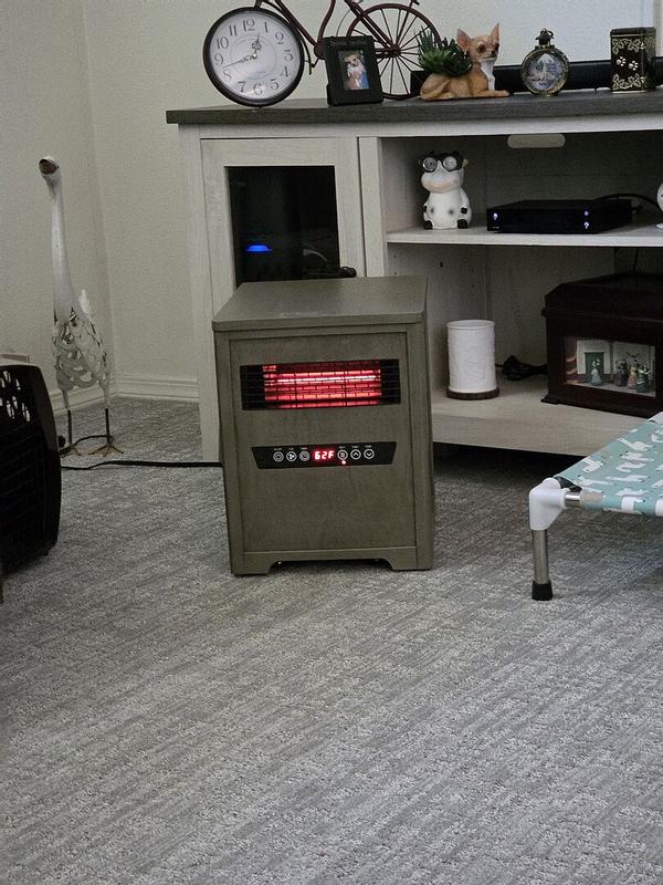 Country Living Rolling Infrared Heater 1500 -Watt Infrared Cabinet ...