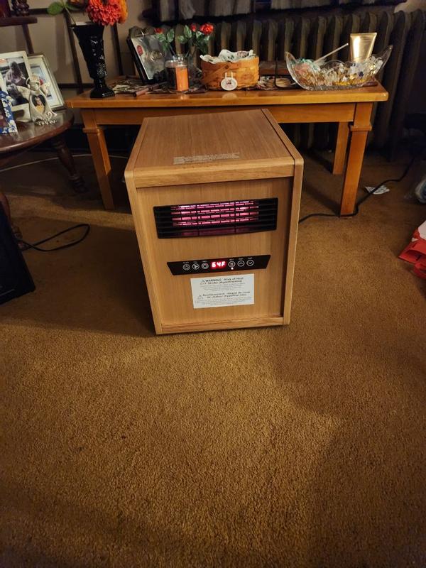 Modern Ember Rolling Infrared Heater 1500 -Watt Infrared Cabinet Indoor ...