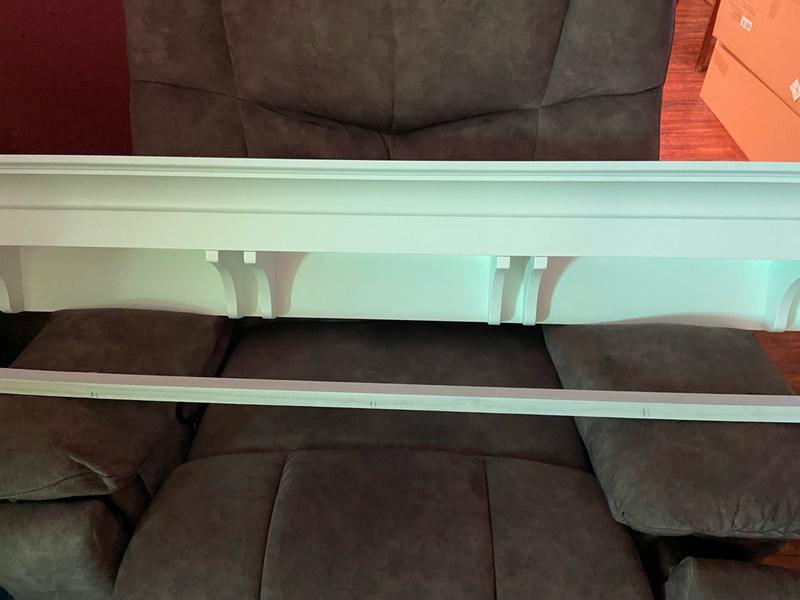 Country Living 60-in W x 10-in H x 8-in D Sable Stained Poplar ...