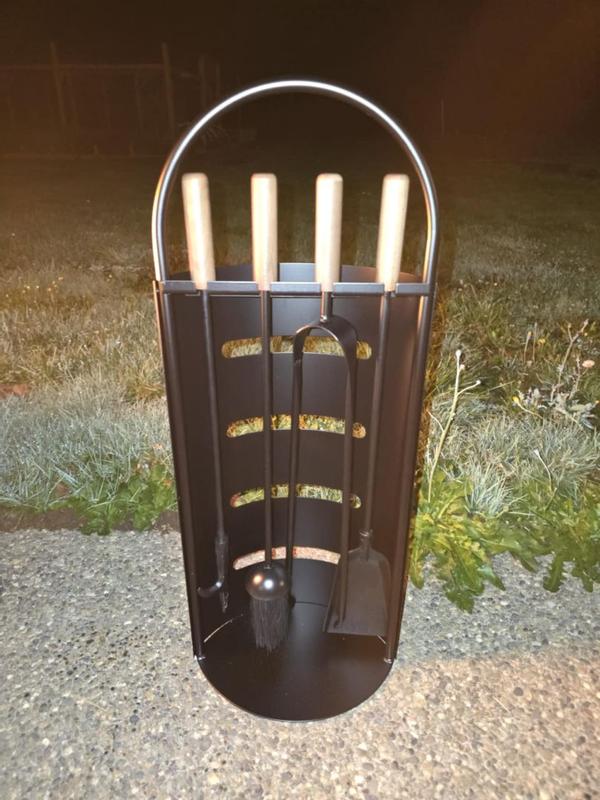 Modern Ember 5 -Piece Steel Fireplace Tool Set in the Fireplace Tools ...