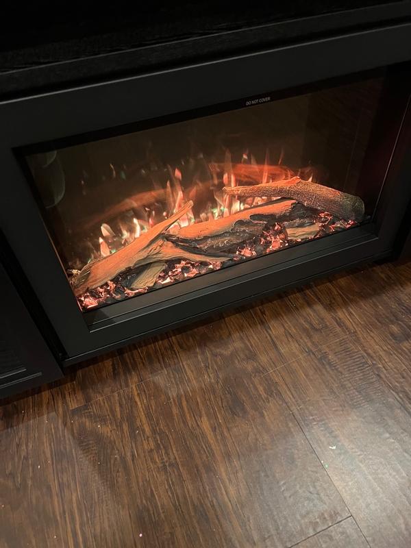 Modern Ember 80 W Channing Black TV Stand with Fan-forced Flat wall ...