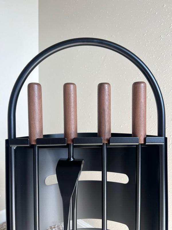 Modern Ember 5 -Piece Steel Fireplace Tool Set in the Fireplace Tools ...