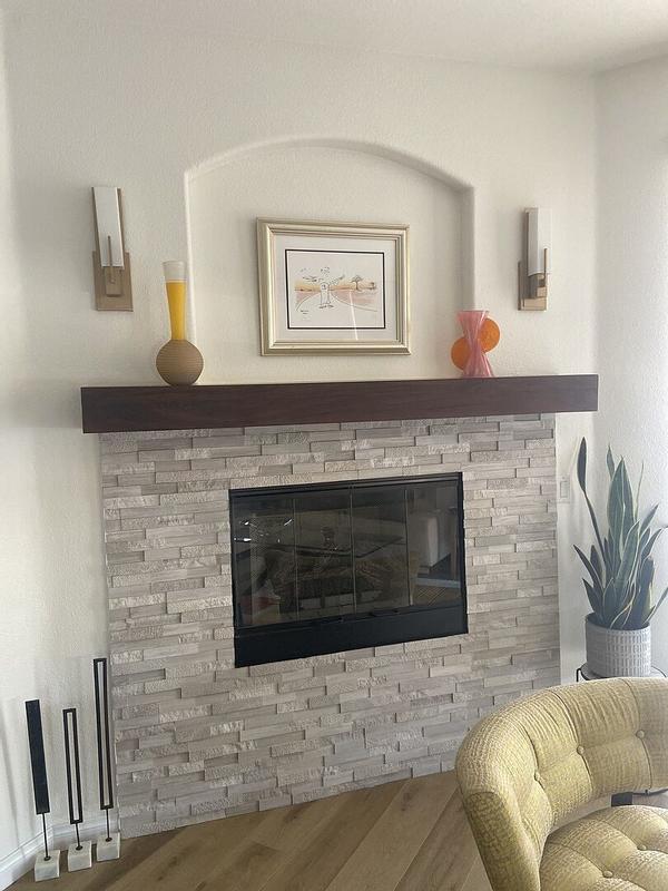 Country Living 60-in W x 10-in H x 8-in D Sable Stained Poplar ...