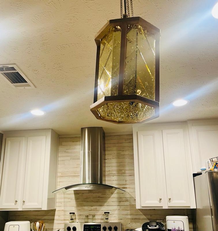 River of Goods Pendant Lighting Gold Glam Tinted Glass Drum Led Mini ...