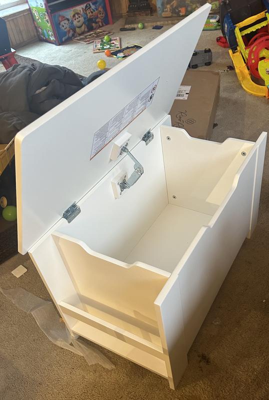 RiverRidge White Rectangular Toy Box in the Toy Boxes department at ...