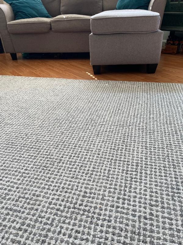 Alora Decor London 10 x 10 (ft) Tufted Wool Black Round Indoor Solid ...