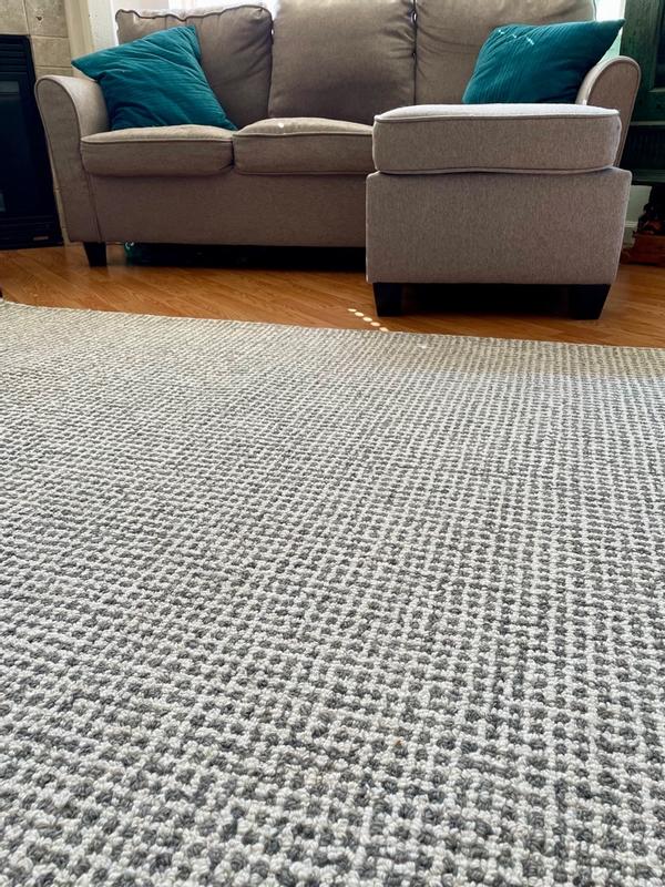 Alora Decor London 10 x 10 (ft) Tufted Wool Black Round Indoor Solid ...