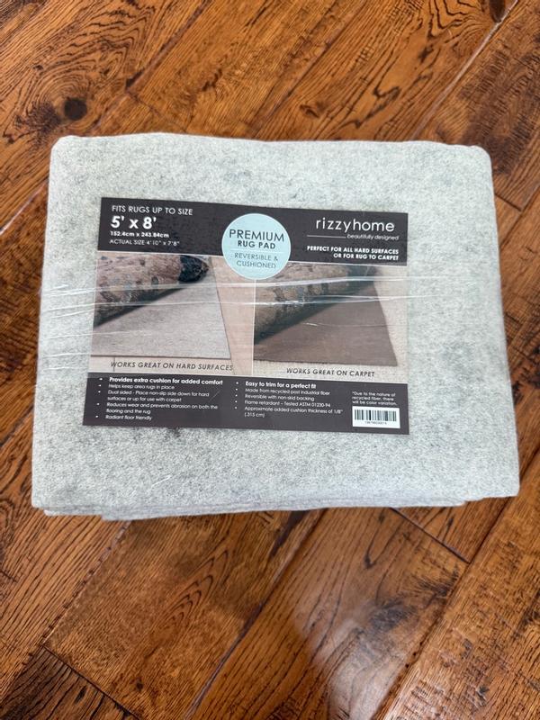Alora Decor Deluxe 2-1/2 x 8 (ft) 0.125-in Thick Rectangular Recycled ...