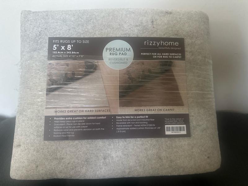 Alora Decor Deluxe 8 x 10 (ft) 0.125-in Thick Rectangular Recycled ...