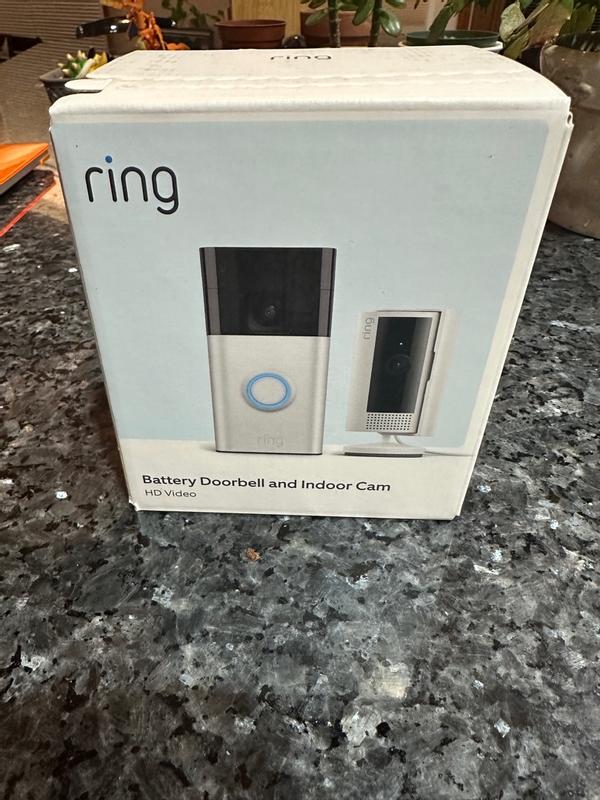 Ring Starter Set with Battery Doorbell and Indoor Cam B0CZVXB3XT at ...