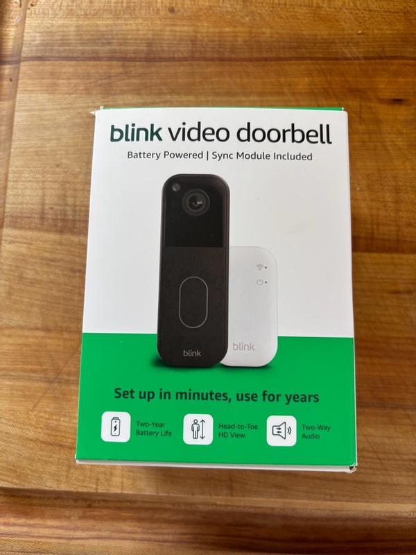 Blink Video Doorbell-Head-to-toe HD view, two-year battery life, and ...