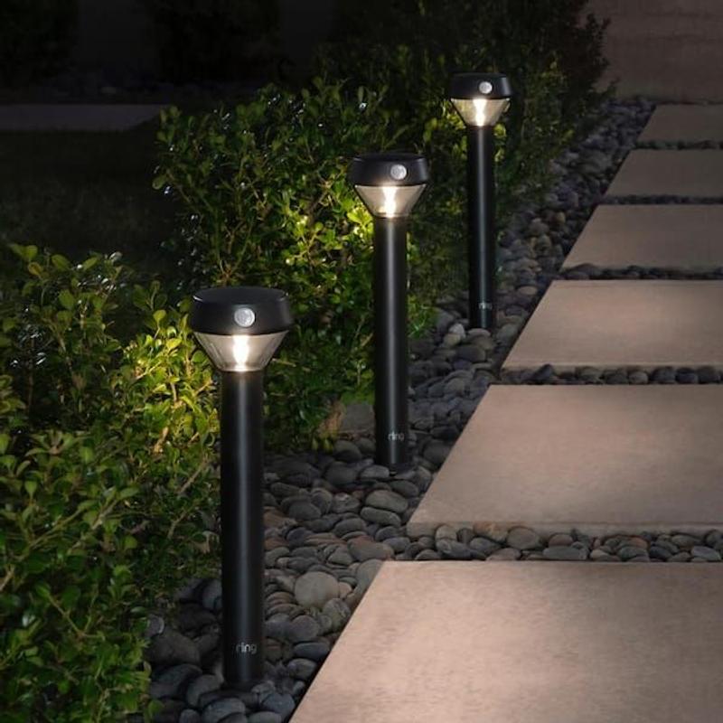 Ring Smart Lighting - Solar Powered-Motion Activated LED Security Path ...