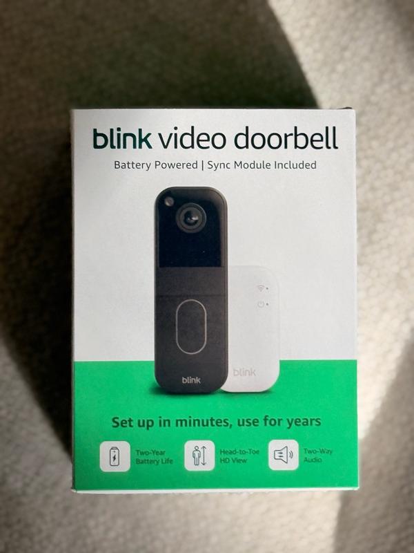Blink Video Doorbell-Head-to-toe HD view, two-year battery life, and ...