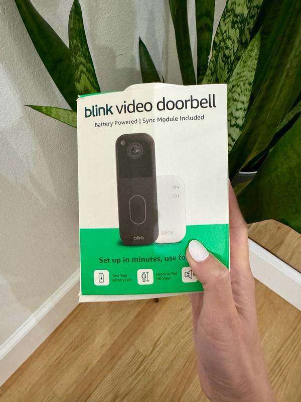 Blink Video Doorbell-Head-to-toe HD view, two-year battery life, and ...