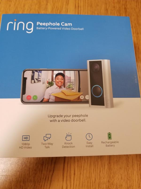 Ring Peephole Cam - Smart Wireless Video Doorbell Camera with Quick ...