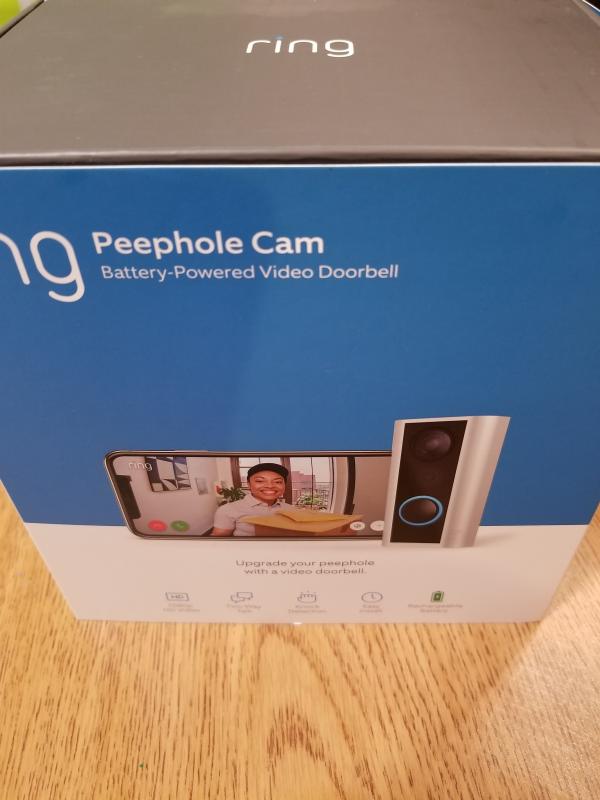 Ring Peephole Cam - Smart Wireless Video Doorbell Camera with Quick ...