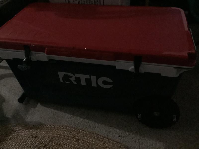 RTIC Outdoors Ultra Light Dark Grey/Cool Grey 72-Quart Wheeled ...