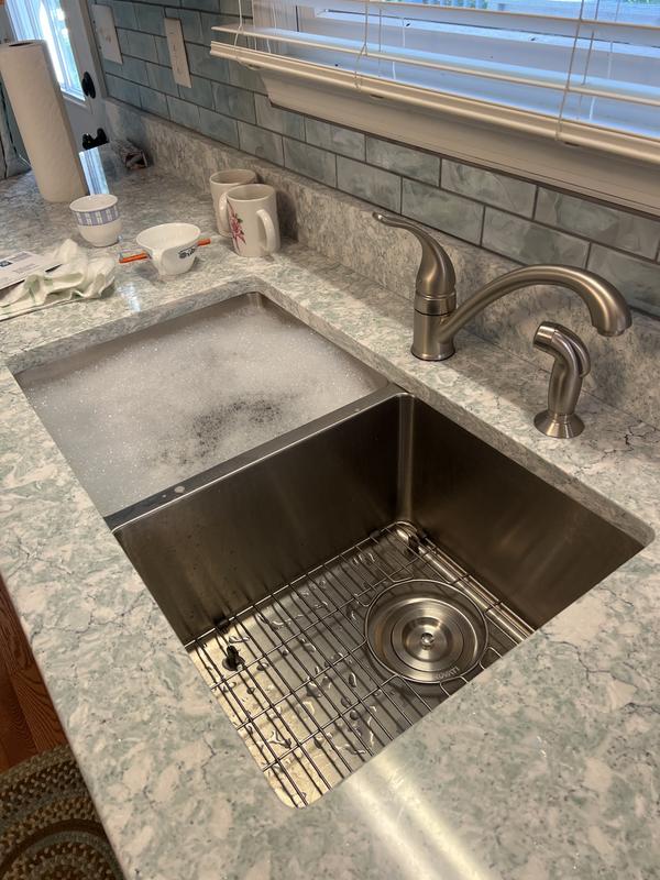 Ruvati Parmi Undermount 29.5-in x 21-in Brushed Stainless Steel Double ...