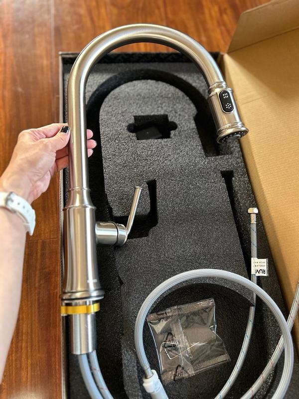 Ruvati Seneca Stainless Steel Single Handle Deck-mount Pull-down ...