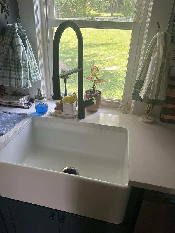 Ruvati Fiamma Dual-mount 30-in x 18-in Tuscan Yellow Fireclay Single ...