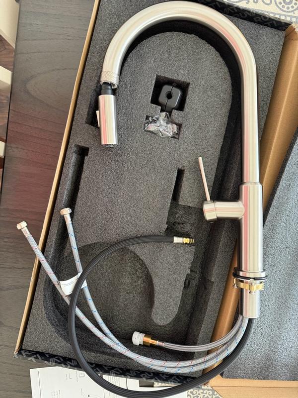 Ruvati Seneca Stainless Steel Single Handle Deck-mount Pull-down ...