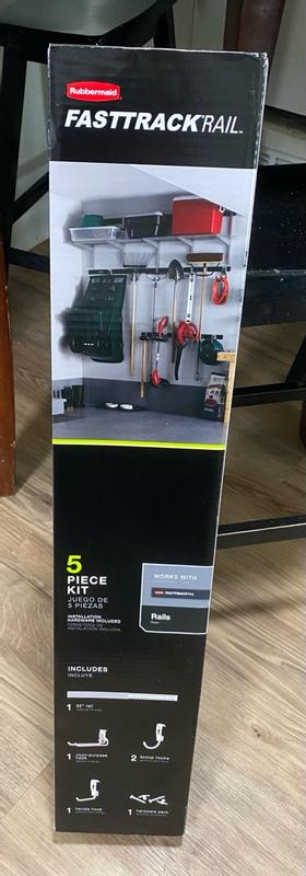Rubbermaid FastTrack Garage 5-Piece Powder Coated Steel Multipurpose ...