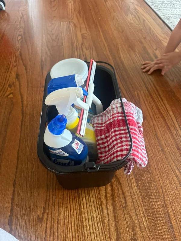 Rubbermaid Commercial Products 2-Compartment Plastic Cleaning Caddy ...