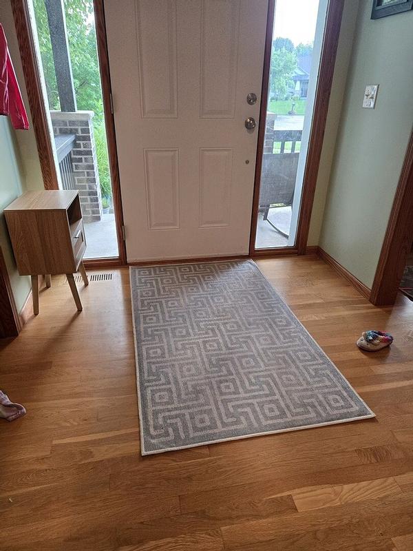 Ruggable Rove 3 x 5 (ft) Flatweave Polyester Soft Aqua Rectangular ...