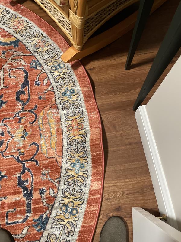 Unique Loom Anti-Slip Rug Pad 7 X 7 (ft) Round PVC Non-Slip Rug Pad ...