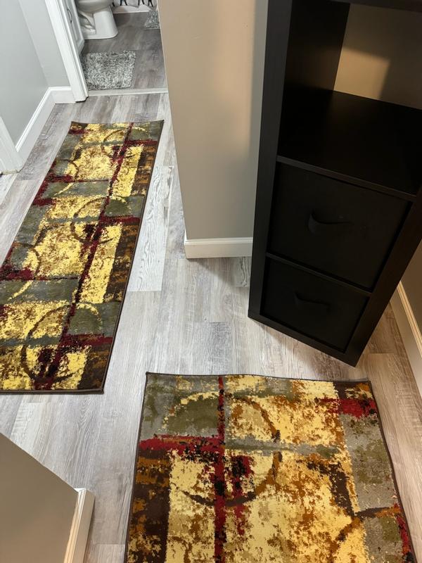 Unique Loom Barista 2 X 6 (ft) Indoor Geometric Runner Rug 3137964 at ...