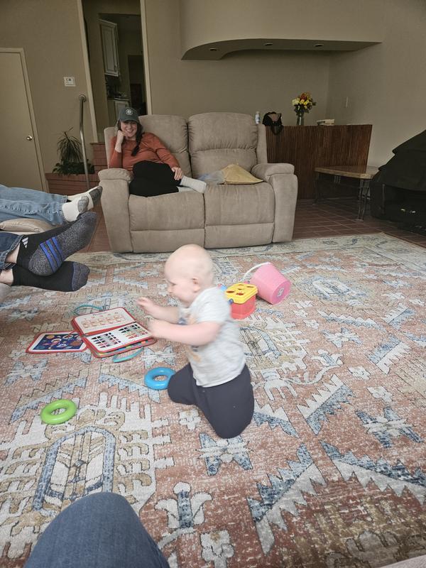 Bayshore Home Melvil MEL02 4' x 4' Octagon Area Rug - Macy's