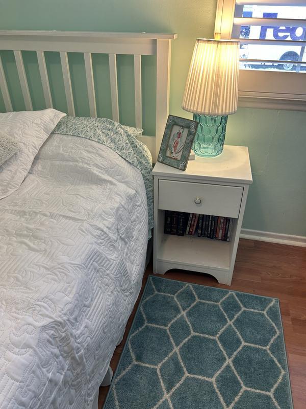 Unique Loom Trellis Frieze 2 X 3 (ft) Light Blue Indoor Trellis Area ...