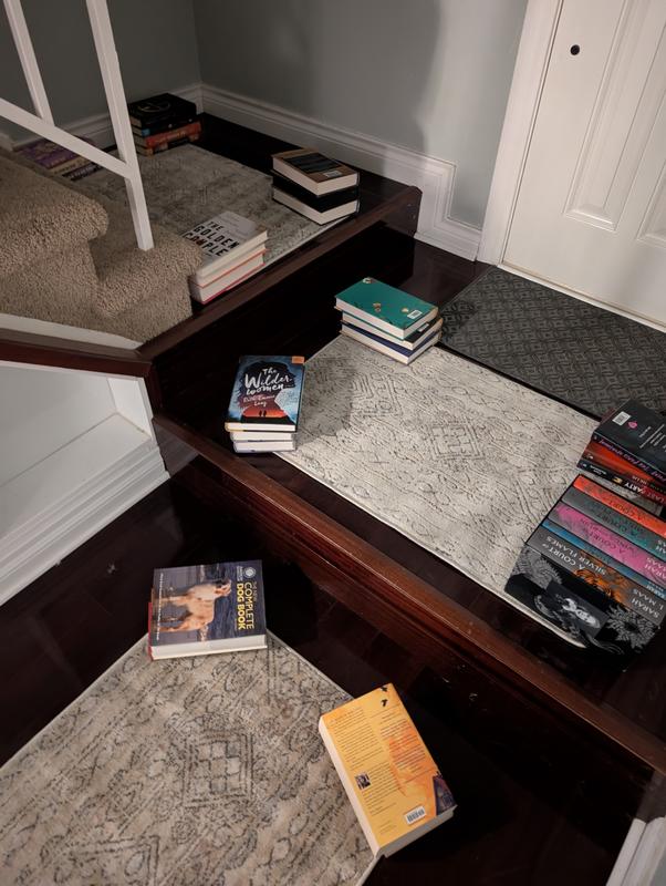 Unique Loom Portland 2 X 6 (ft) Ivory Indoor Stripe Runner Rug 3147183 ...