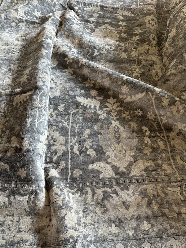 Unique Loom Portland 10 X 13 (ft) Gray Indoor Border Area Rug 3147243 ...