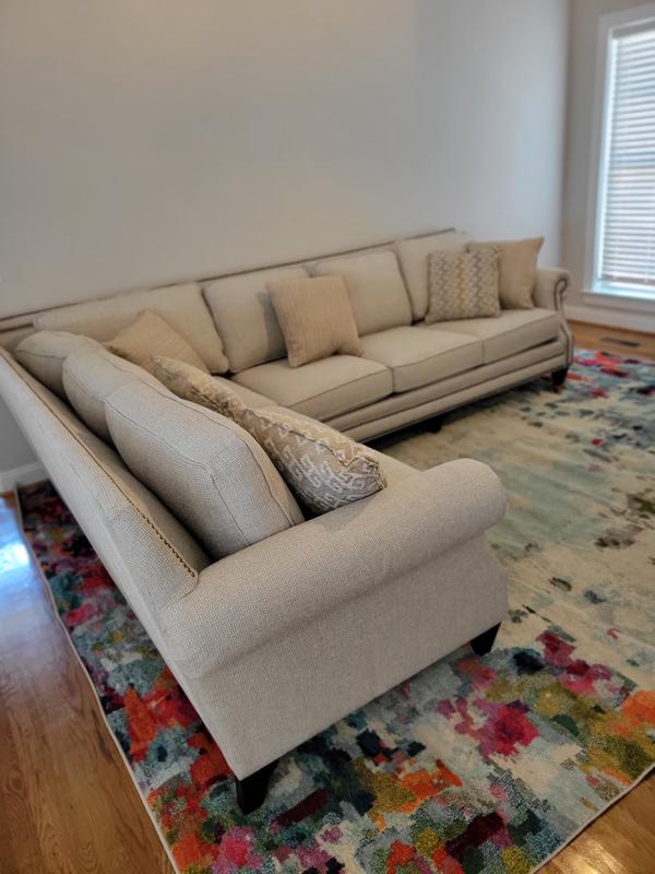 Unique Loom Joyous Chromatic 10 X 13 (ft) Multi/Beige Indoor Abstract ...