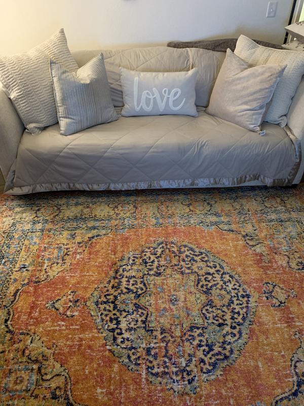 nuLOOM Vintage Arla 8 x 10 Pink Indoor Distressed/Overdyed Oriental ...