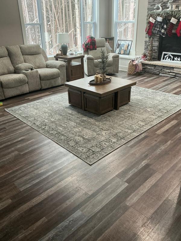 nuLOOM Bayberry Spill Proof Vintage Machine Washable 2ft. 6in. x 8ft ...