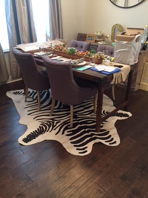 Hides 5 X 7 (ft) Cowhide Cream Animal Print Area Rug at Lowes.com