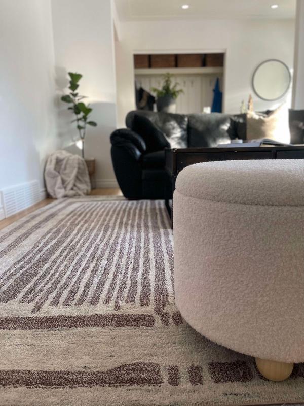 nuLOOM Villa Southwestern Wool Blend 9ft. x 12ft. Brown Area Rug in the ...