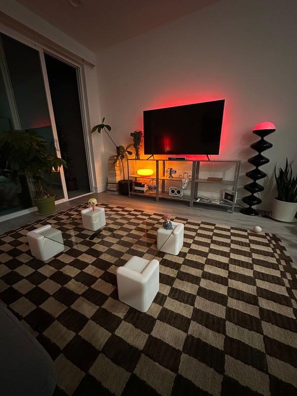 nuLOOM Kia Checkerboard Wool 10ft. x 14ft. Dark Brown Area Rug in the ...