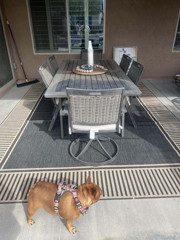 nuLOOM Asha Simple Border Indoor/Outdoor Polypropylene Area Rug at ...