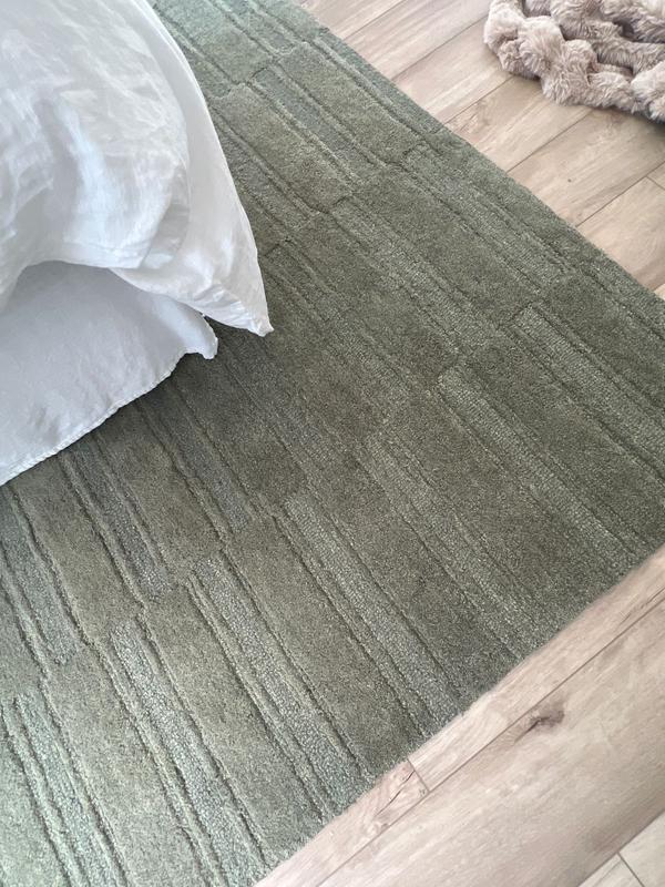 nuLOOM Starke Checked Wool 9ft. x 12ft. Olive Area Rug in the Rugs ...
