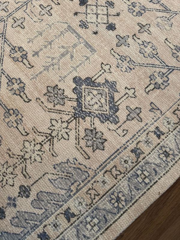 nuLOOM Flora Wool and Cotton 6ft. x 9ft. Slate Blue Area Rug in the ...