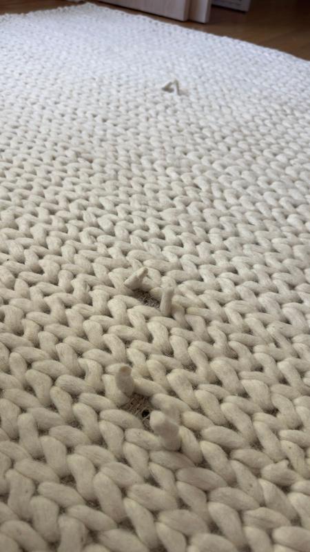 nuLOOM Cable 2 X 3 (ft) Braided Wool Light Gray Indoor Solid Area Rug ...