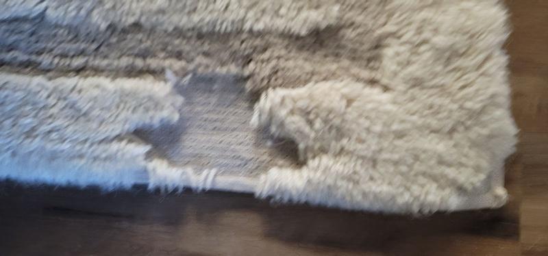 nuLOOM Brynne Geometric Blocks Wool Machine Washable 8ft. x 10ft. Ivory ...