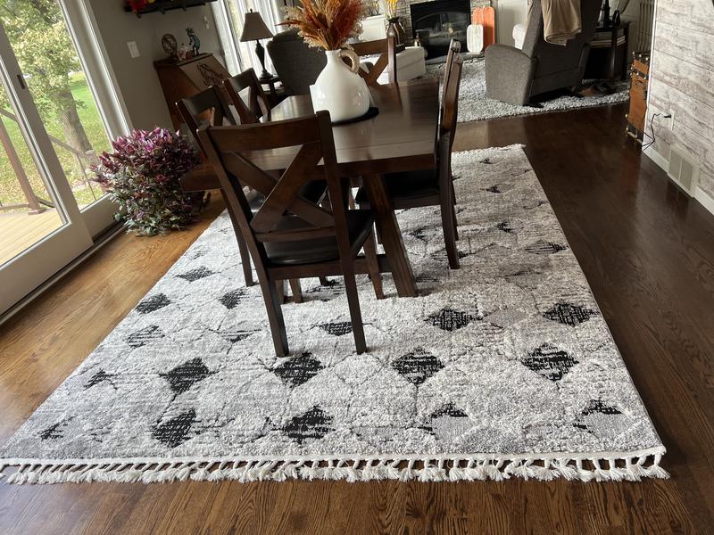 nuLOOM Lorden 2 X 8 (ft) Black Indoor Geometric Runner Rug at Lowes.com