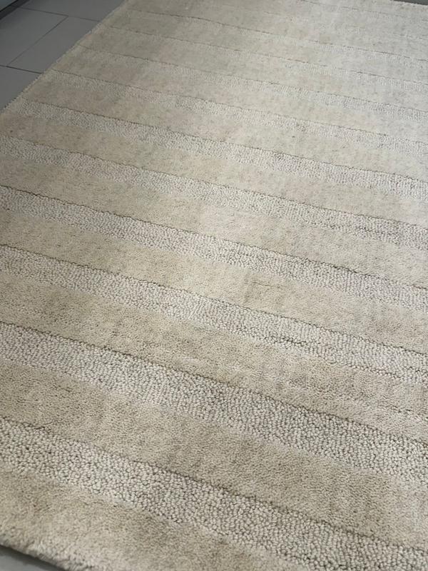 nuLOOM Vestry Striped Wool 10ft. x 14ft. Ivory Area Rug in the Rugs ...